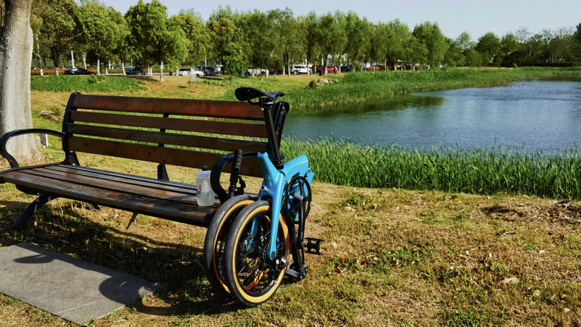 LiDrop folding bike Carbon Fiber Ultra light bike 16" inch wheel 5 spe ...