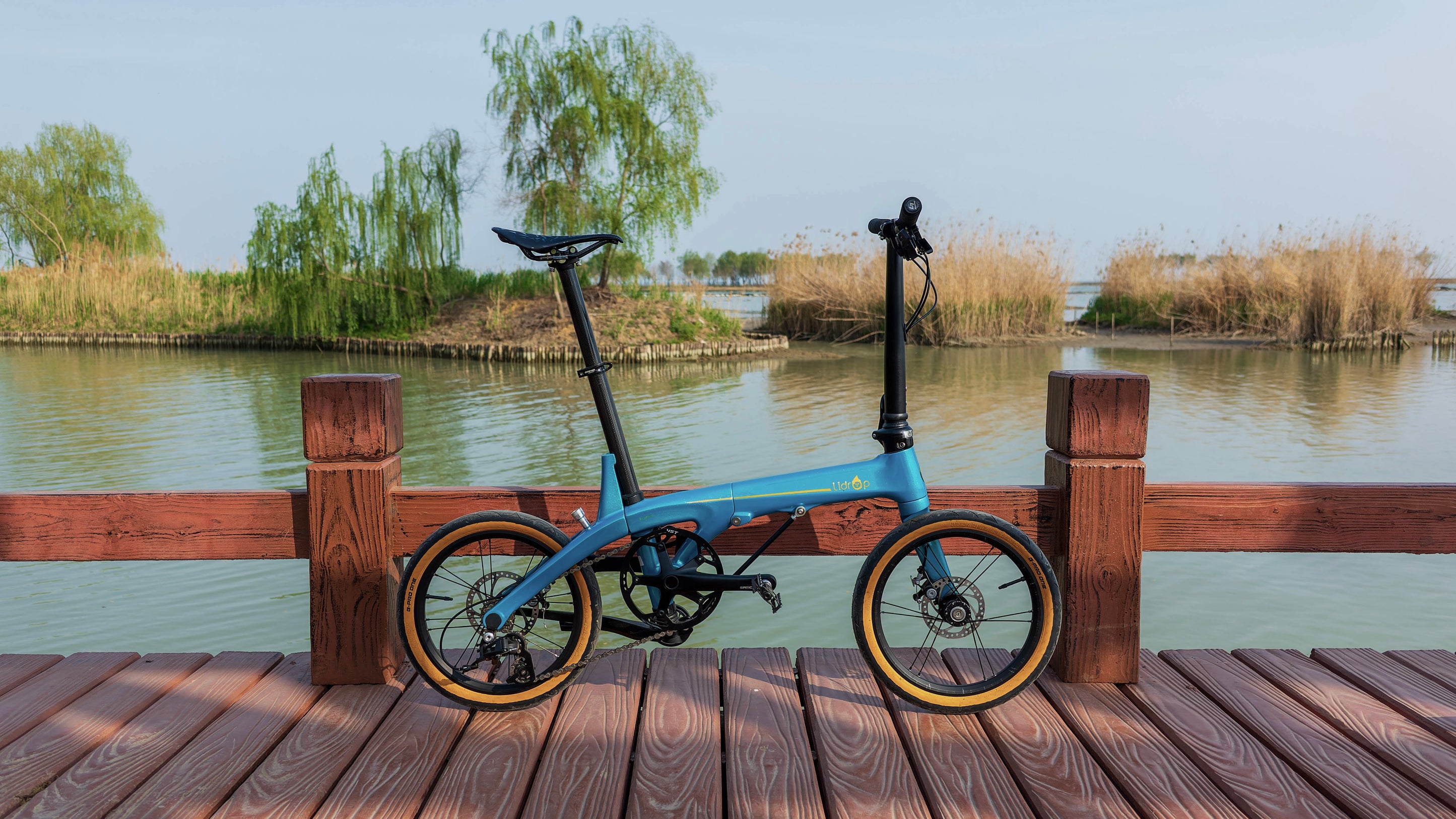 LiDrop folding bike Carbon Fiber Ultra light bike 16" inch wheel 5 spe ...